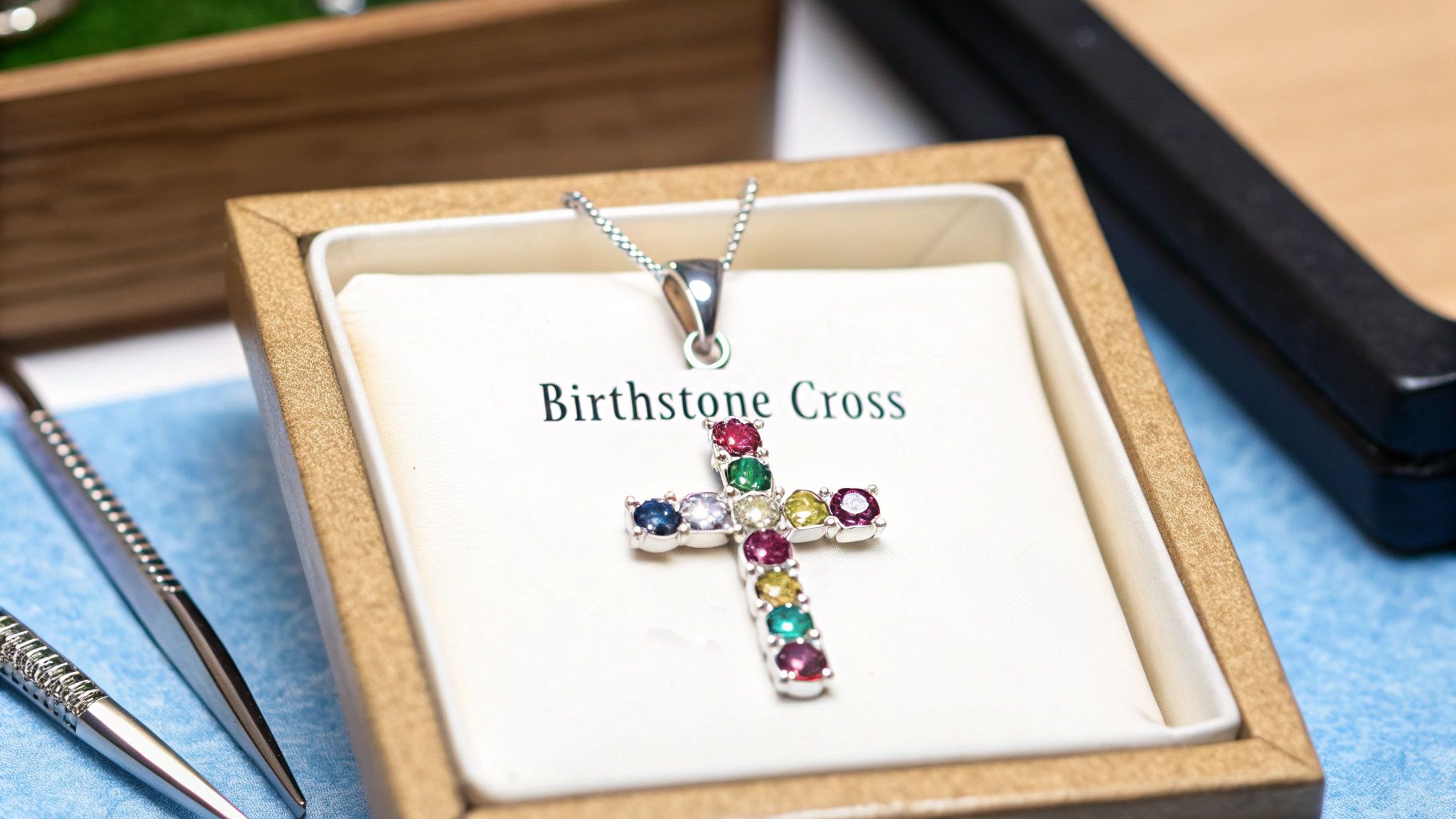Your Guide to the Birthstone Cross Pendant – Molenia Jewelry